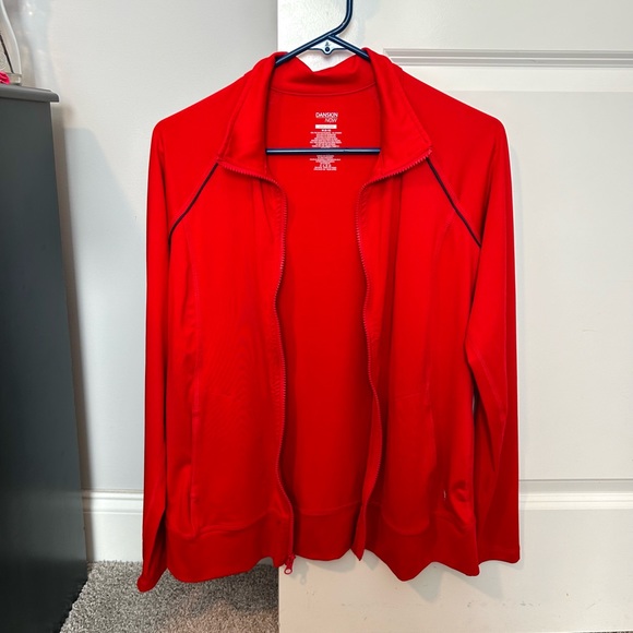 Danskin Now | Jackets & Coats | Danskin Now Semi Fitted Red Jacket ...